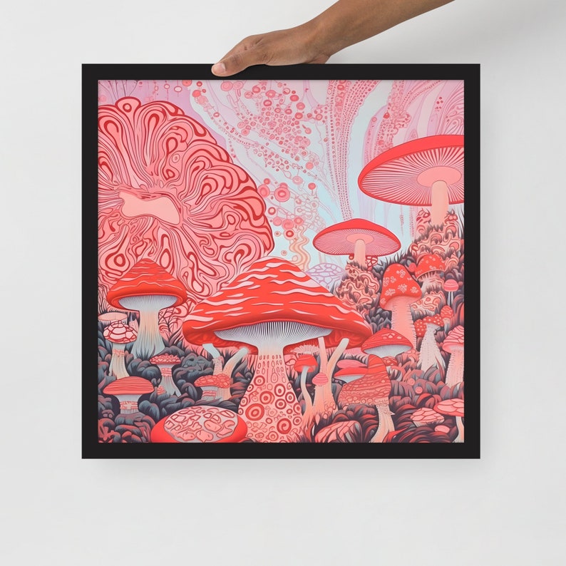 Psychedelic Fusion: A Trippy Exploration of the Red and White Mushroom ...