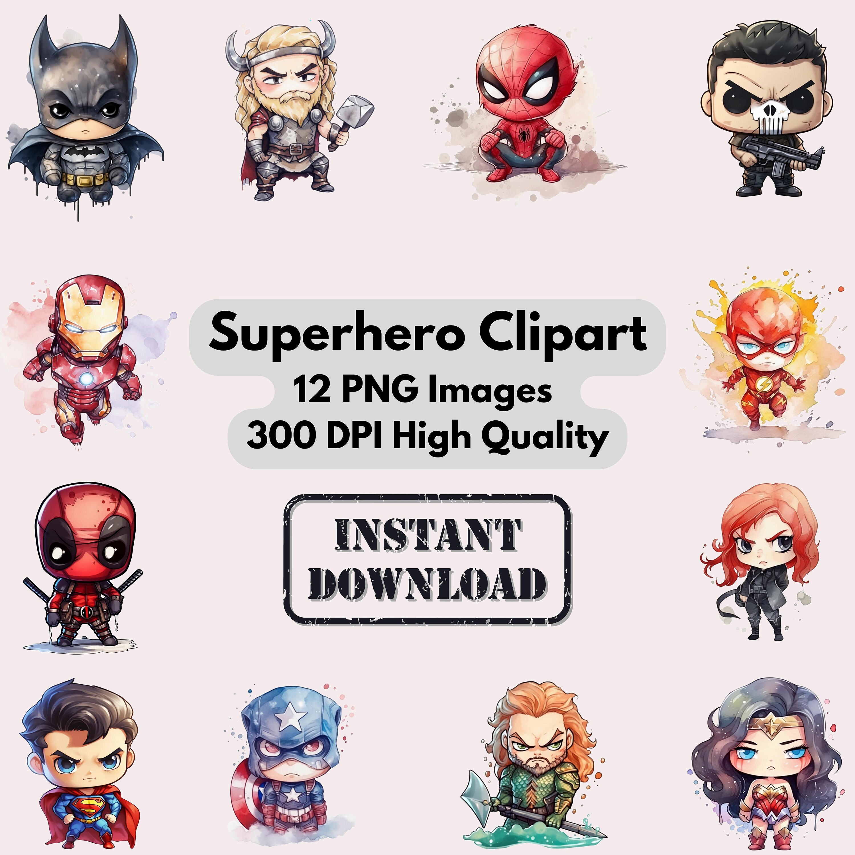 A List Of Marvel Comics Superheroes Clipart