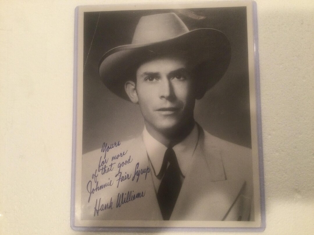 Hank Williams Sr…vintage Photos With Autographs…country Western.. - Etsy