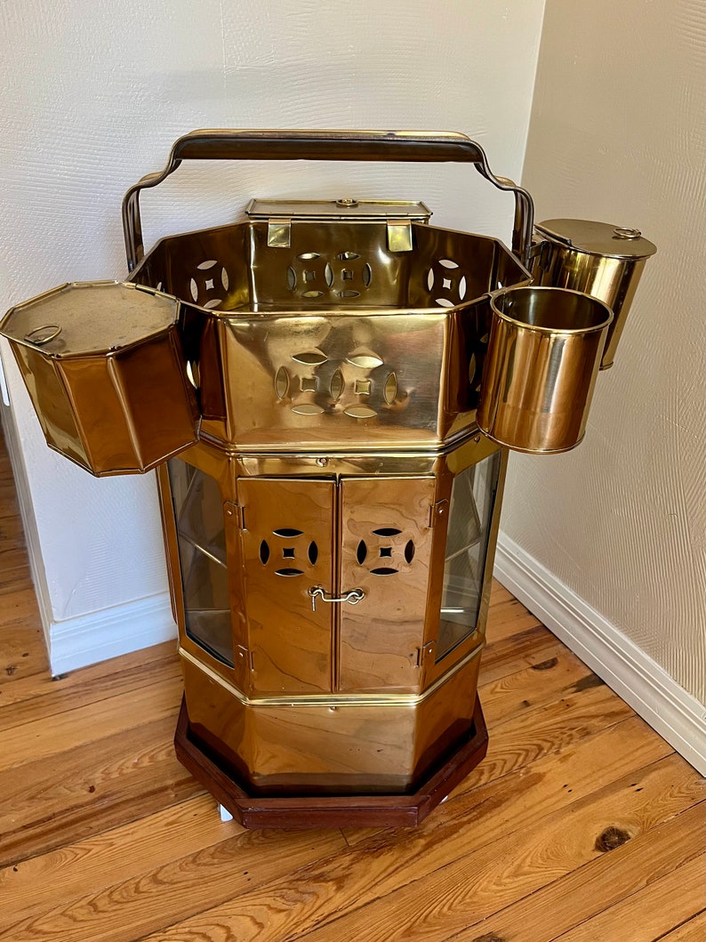 Vintage Thai Noodle Stand Brass Display BAR Thailand - Etsy