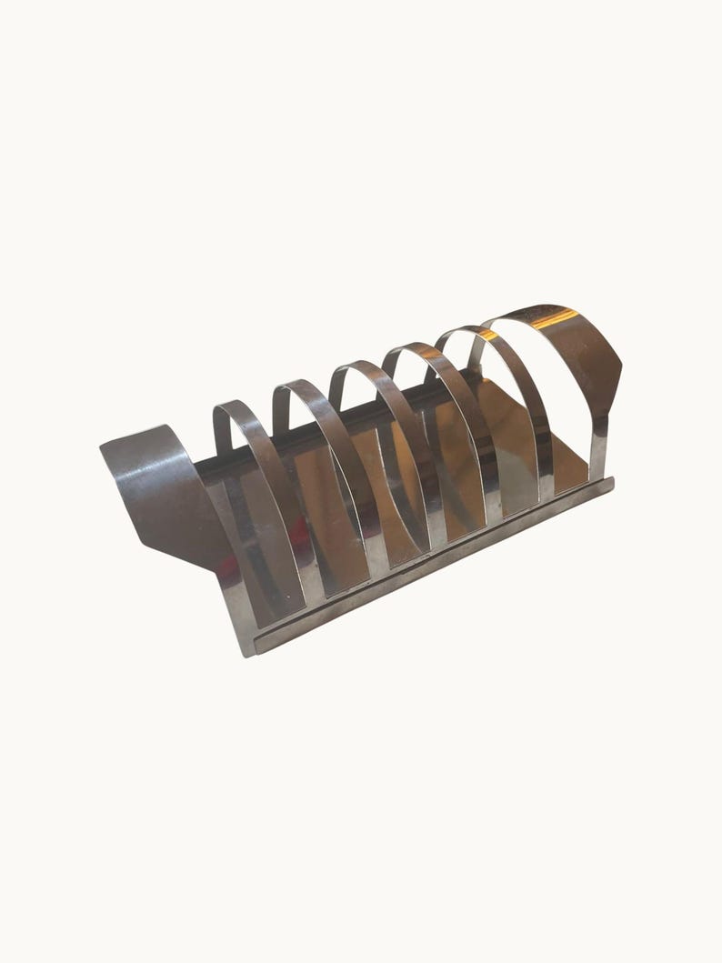 Vintage Stainless Steel Toast Rack – Retro Kitchenware – 6-slot Toast ...