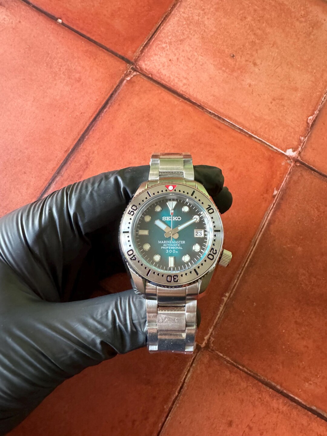 Seiko Marinemaster MM300 Mod Sapphire Crystal Stainless Steel Bezel ...