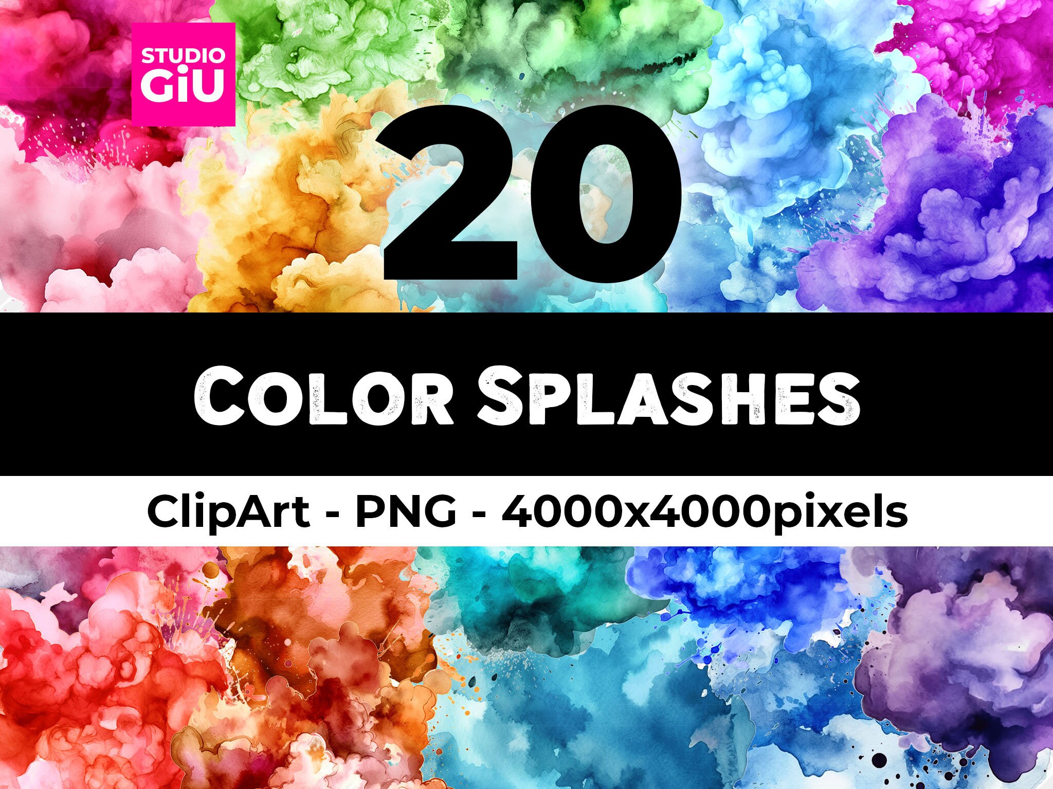Watercolor Clip Art Commercial Use Instant Download Clip Art Color ...