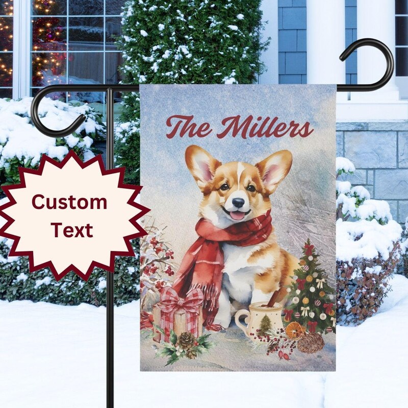 Corgi Garden Flag - Etsy