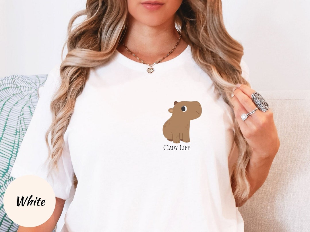 Capy Life Capybara Shirt, Pocket Design Capybara Gift, Capybaras Clothing, Capybara T Shirt Gift ...