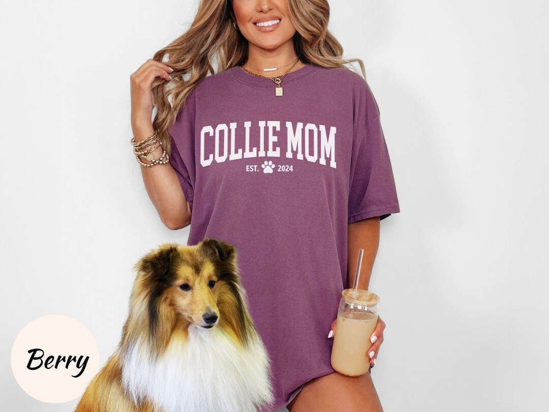 Custom Collie Shirt College Style Rough Collie Mom Shirt Personalized ...