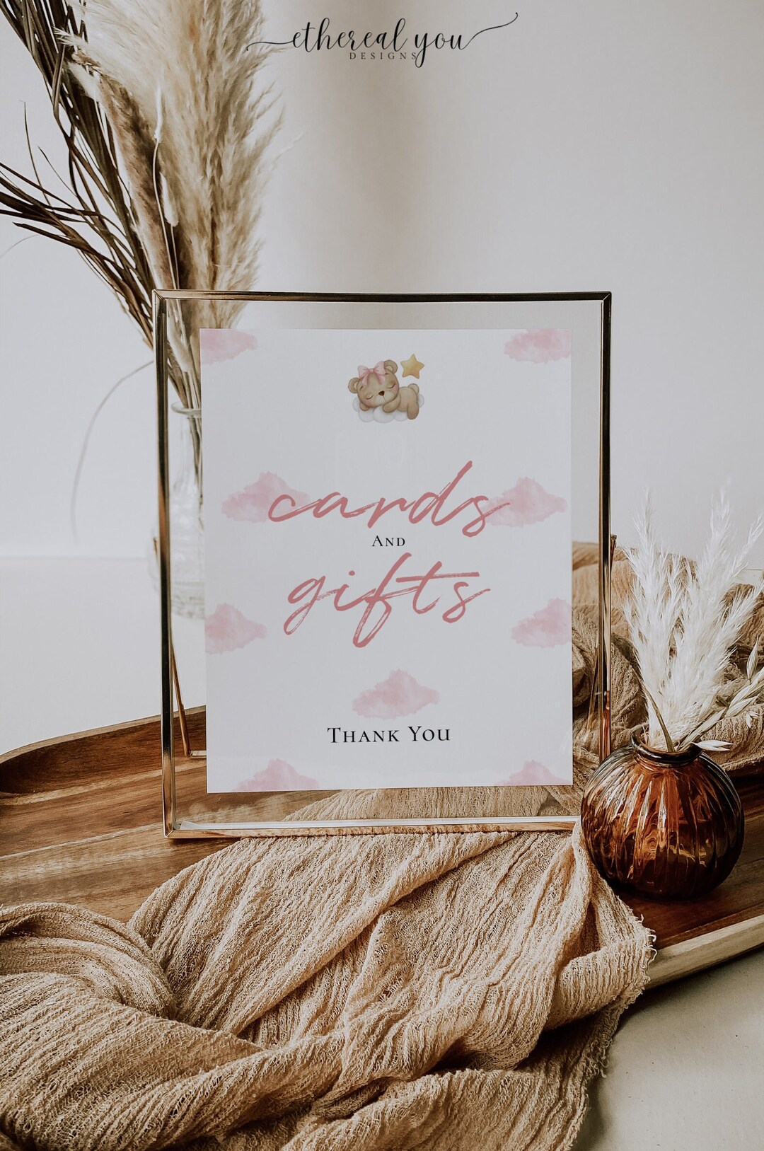 Instant Digital Download | Cards and Gifts Baby Shower Sign | Its a ...