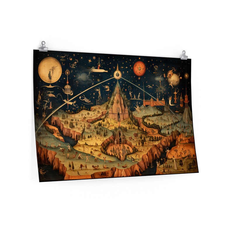 Cartography Maps for the Soul - Heaven & Hell #3 Premium Matte ...