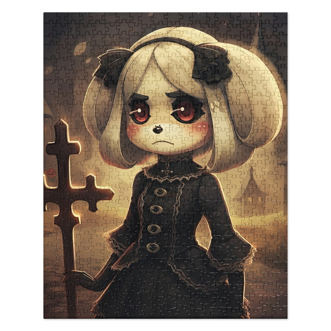 Gothic Isabelle Look-a-like From Animal Crossing - Puzzle - Etsy