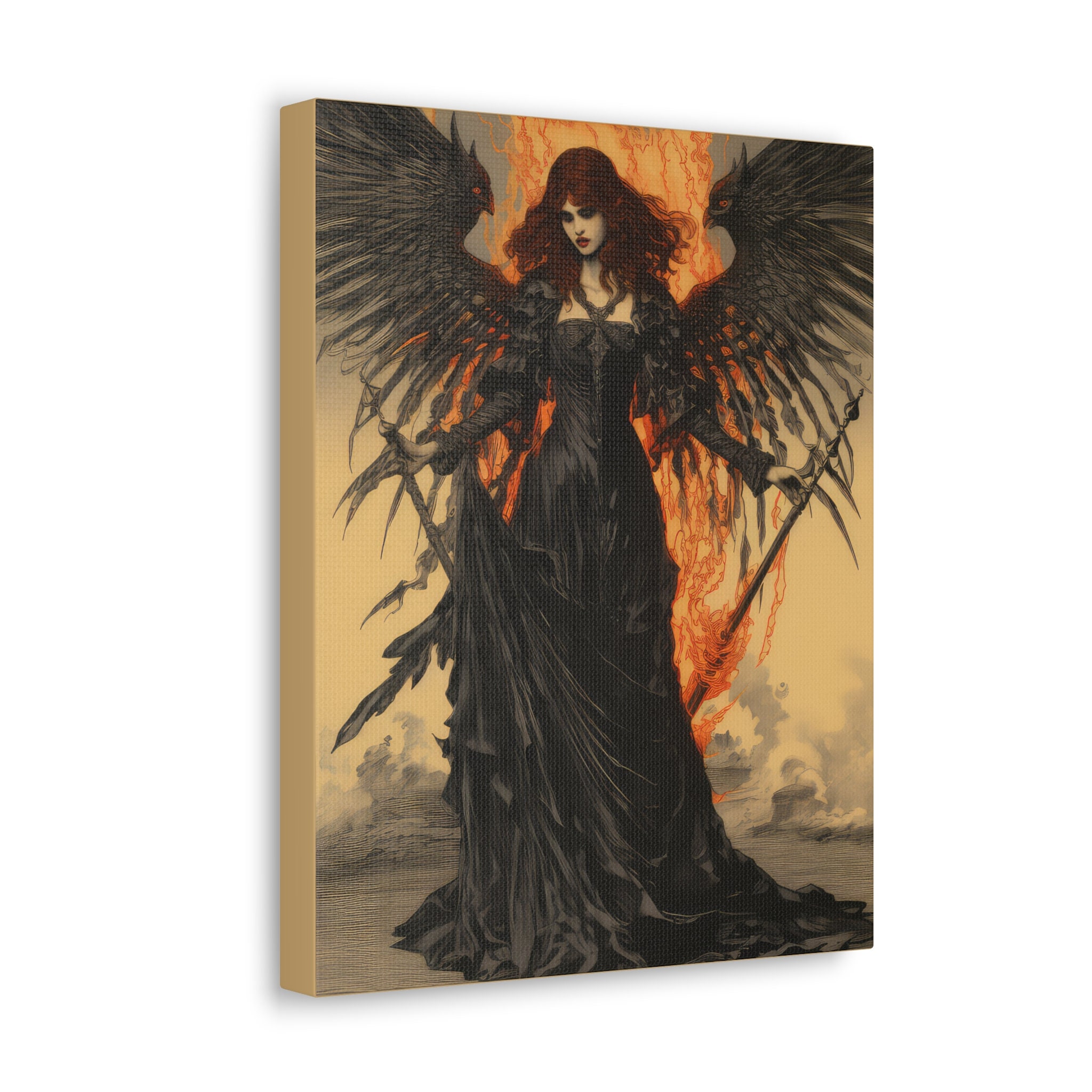 1930's Depiction of Lilith #3 - on Canvas - Etsy