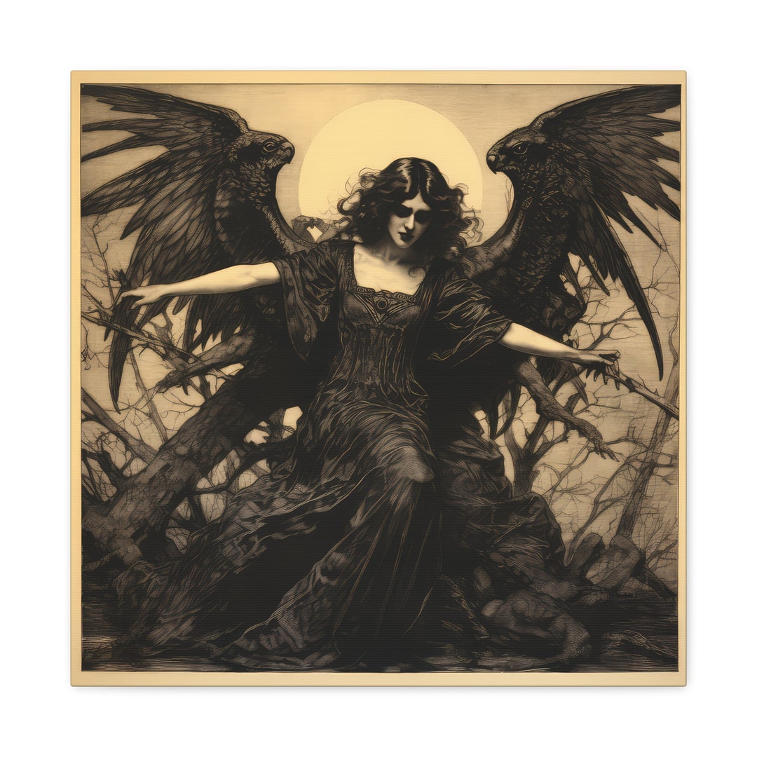 1930's Depiction of Lilith #2 - on Canvas - Etsy