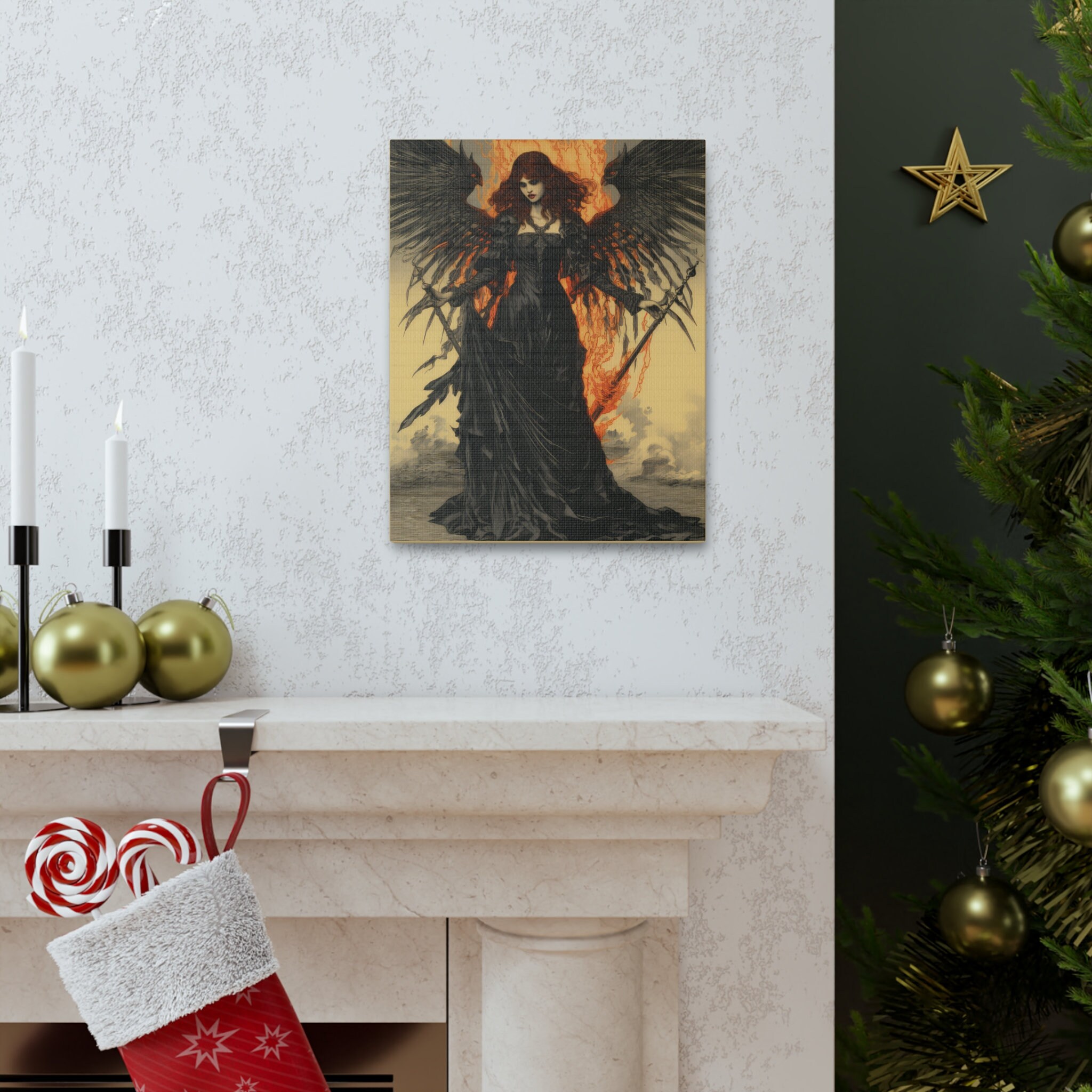 1930's Depiction of Lilith #3 - on Canvas - Etsy