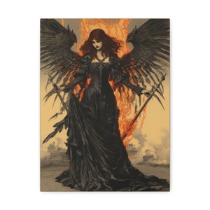 1930's Depiction of Lilith #3 - on Canvas - Etsy