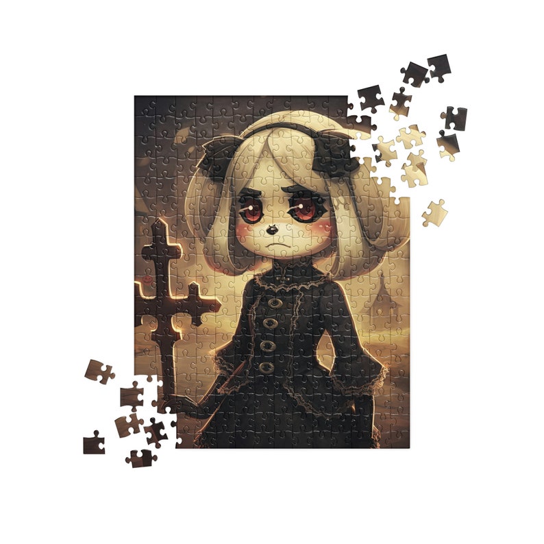 Gothic Isabelle Look-a-like From Animal Crossing - Puzzle - Etsy