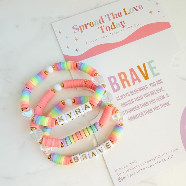 Name Bead Brave - Etsy