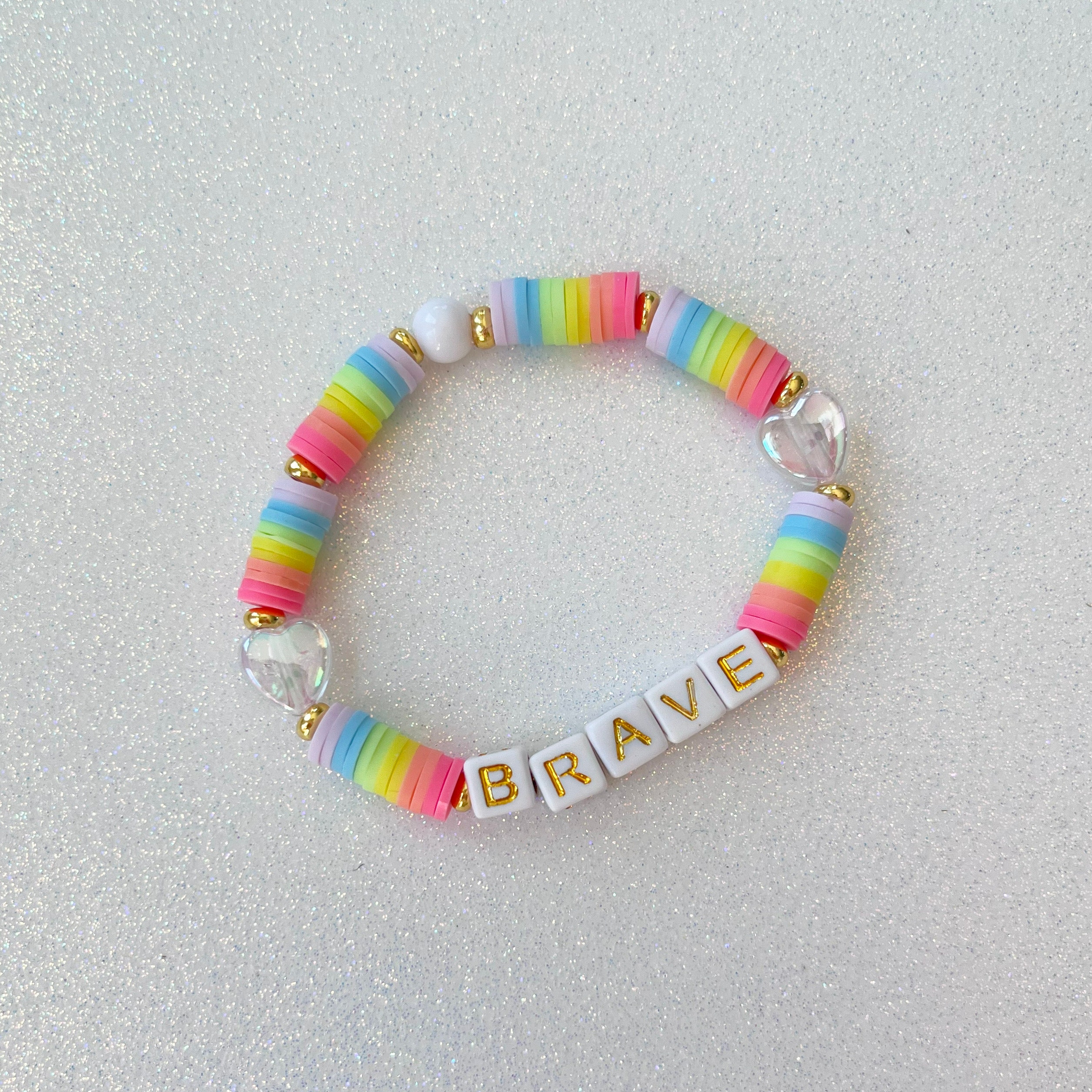 Kids Brave Personalized Bracelet Set Girl Gift for Brave Girl Custom ...