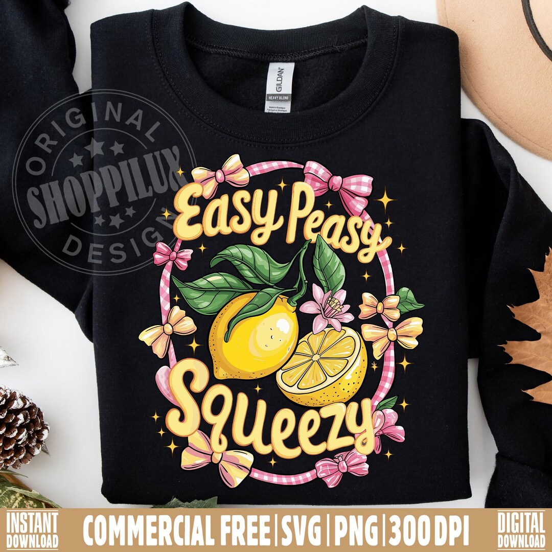 Preppy Lemon Summer PNG & SVG T-shirt Design, Lemon Coquette ...