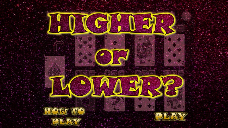 HIGHER or LOWER - A Powerpoint Game Based on Tv's 'play Your Cards ...