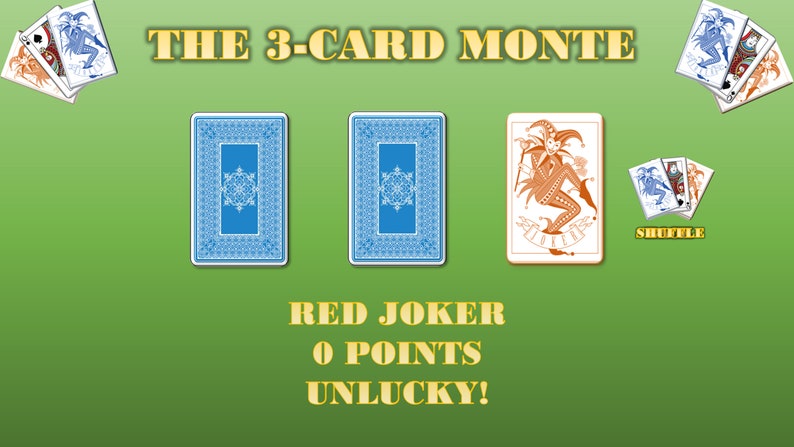 THE 3-CARD MONTE - A Multi-player Powerpoint Card Game. Sometimes ...