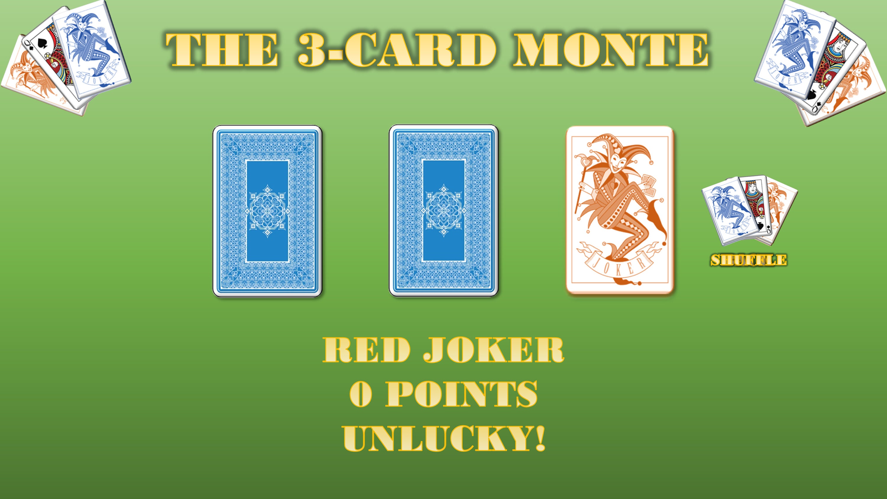 THE 3-CARD MONTE - A Multi-player Powerpoint Card Game. Sometimes ...