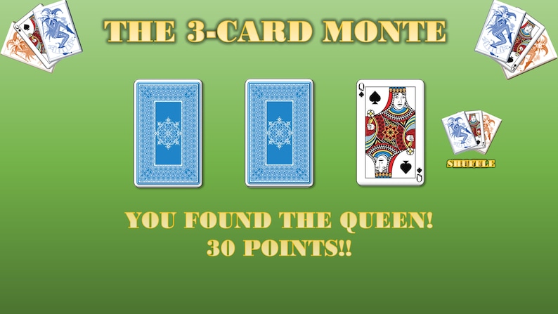 THE 3-CARD MONTE - A Multi-player Powerpoint Card Game. Sometimes ...