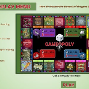 GAMEOPOLY - A Monopoly-type Game on Powerpoint. Slightly Simplified ...