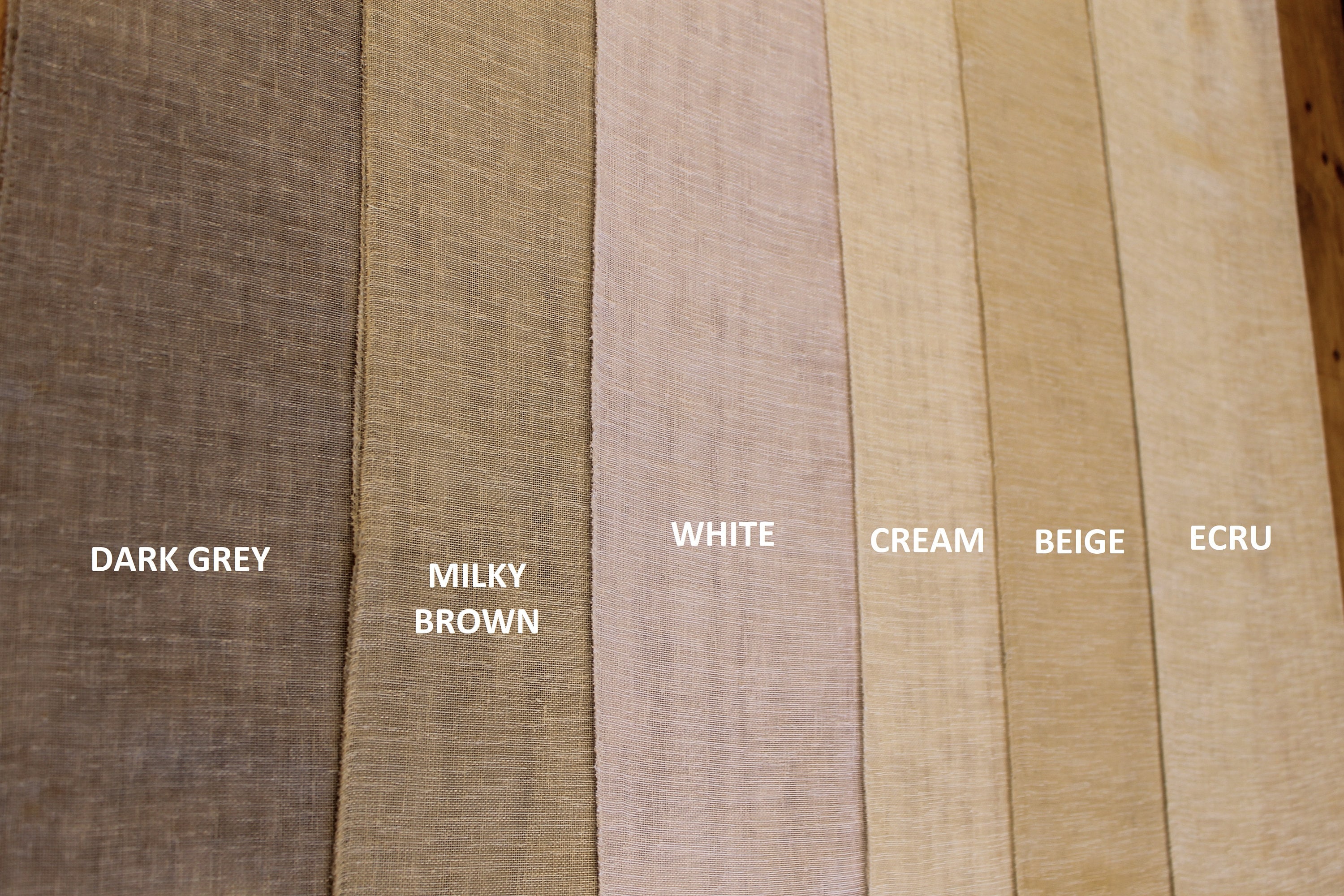 Extra Wide Sheer Linen Curtain 6 Color Options Custom Hand Made for ...