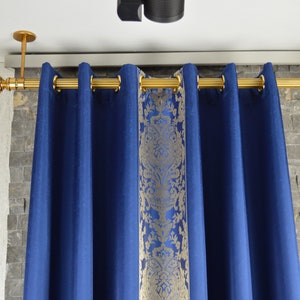 Luxury Gold Design Modern Drapes. Custom Gold Drapes, Curtains, Panels ...