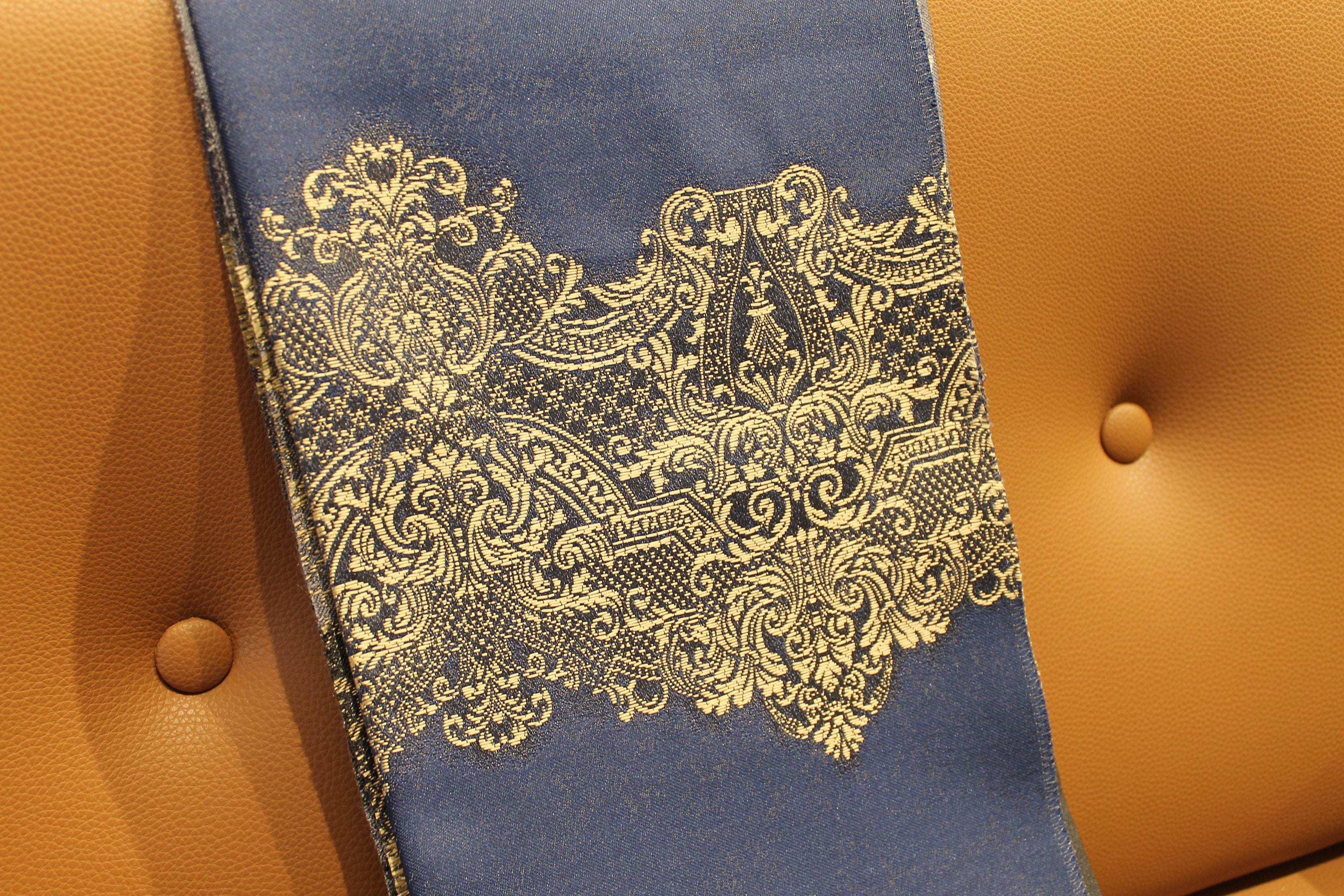 Luxury Gold Patterned Modern Drapes. Custom Gold Drapes, Curtains ...