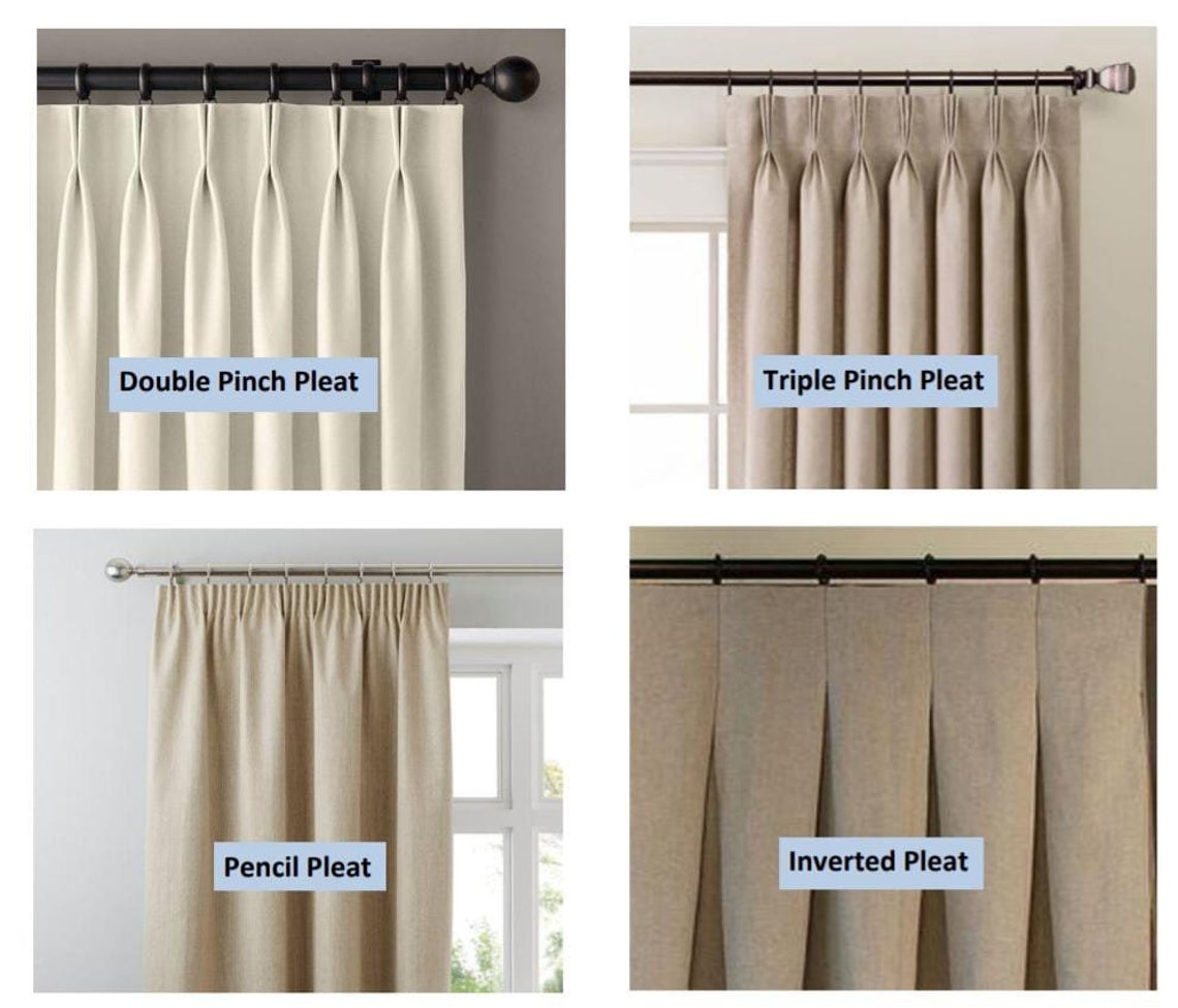 Add Pleat, Pleated Options for Curtains, Double & Triple Pinch, Pencil ...
