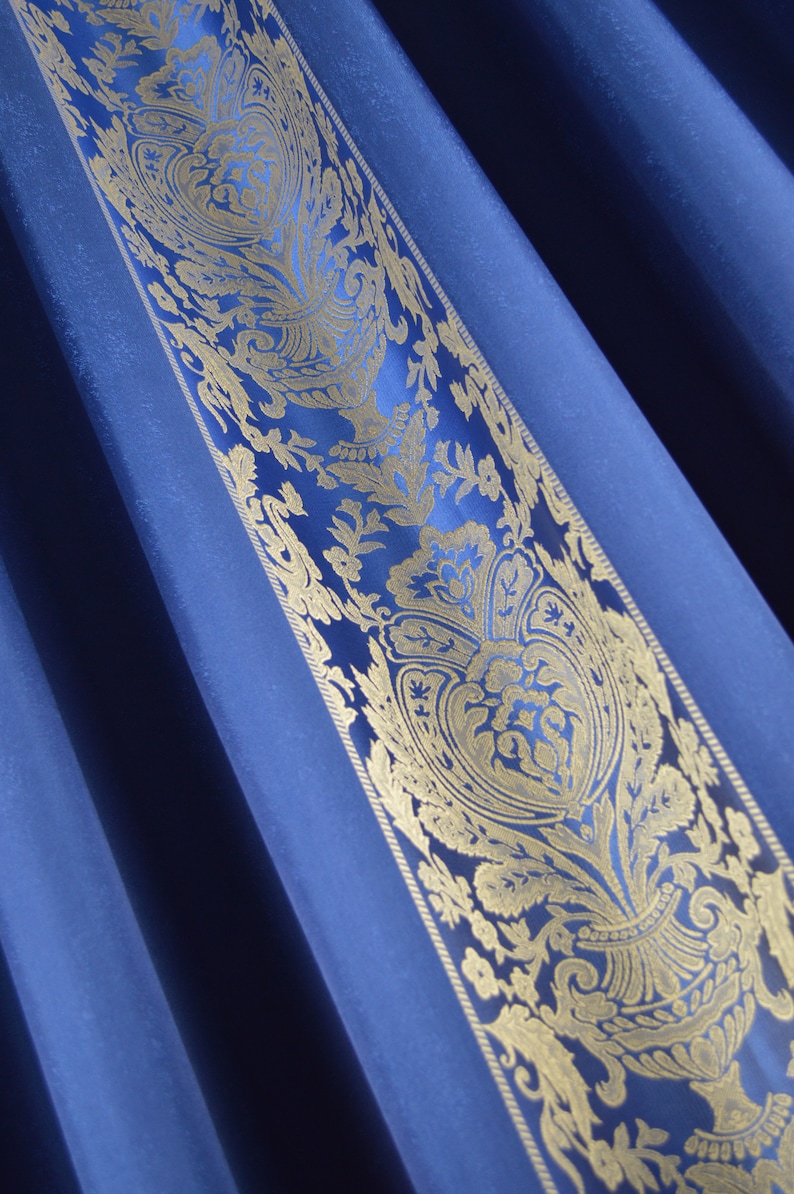 Luxury Gold Design Modern Drapes. Custom Gold Drapes, Curtains, Panels ...