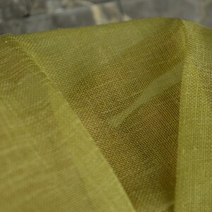 Extra Wide Sheer Linen Curtain, 39 Color Options, Custom Hand Made for ...