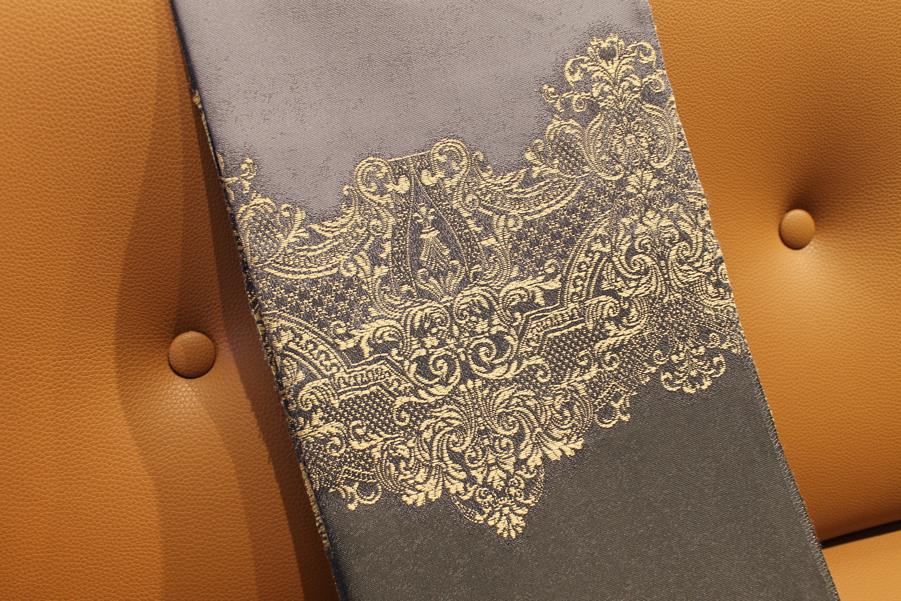 Luxury Gold Patterned Modern Drapes. Custom Gold Drapes, Curtains ...