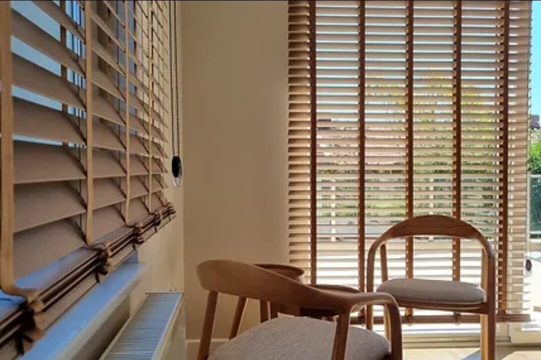 Luxury Real Wood , 50 Mm Wooden Blinds 11 Color Options , With String and Ribbon That Add Value ...