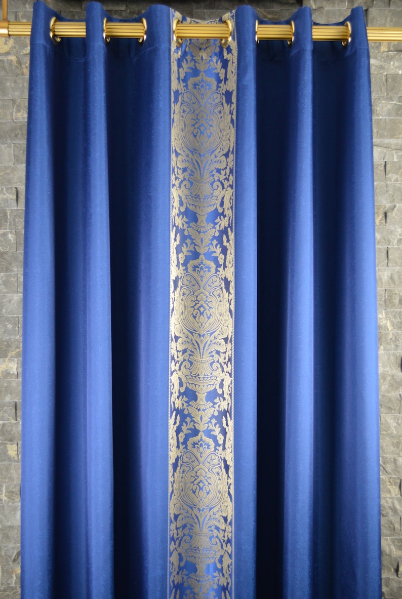 Luxury Gold Design Modern Drapes. Custom Gold Drapes, Curtains, Panels ...