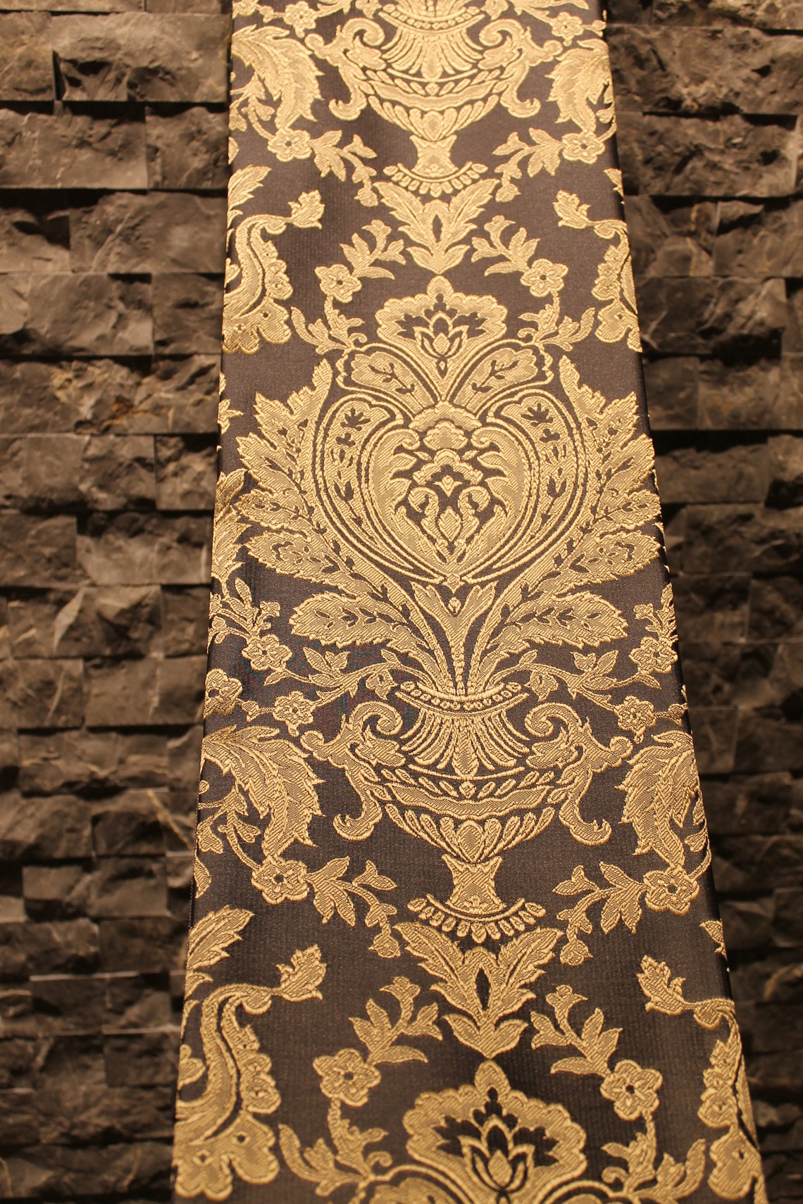 Luxury Gold Design Modern Drapes. Custom Gold Drapes - Etsy