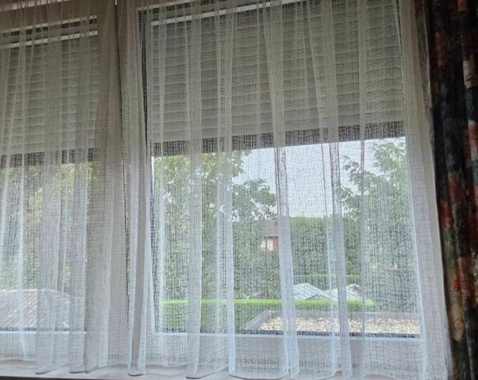 Vintage Sheer Curtains in Net Fabric, Retro Bedrooms Curtains. - Etsy