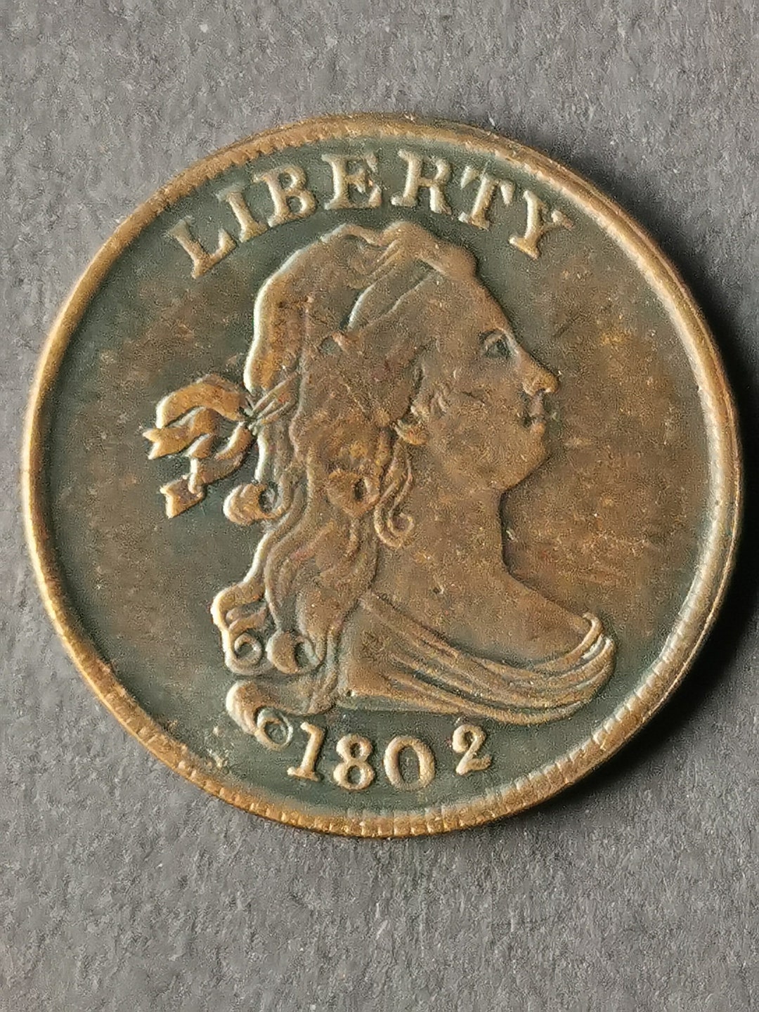 1/2 Cent Half Cent 1802 U.S.A. America Commemorative Coin - Etsy