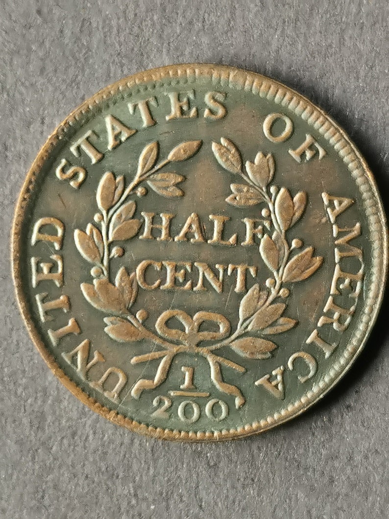 1/2 Cent Half Cent 1802 U.S.A. America Commemorative Coin - Etsy