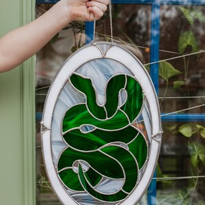 Stained Glass Pattern // DIGITAL DOWNLOAD - Framed Snake - Etsy