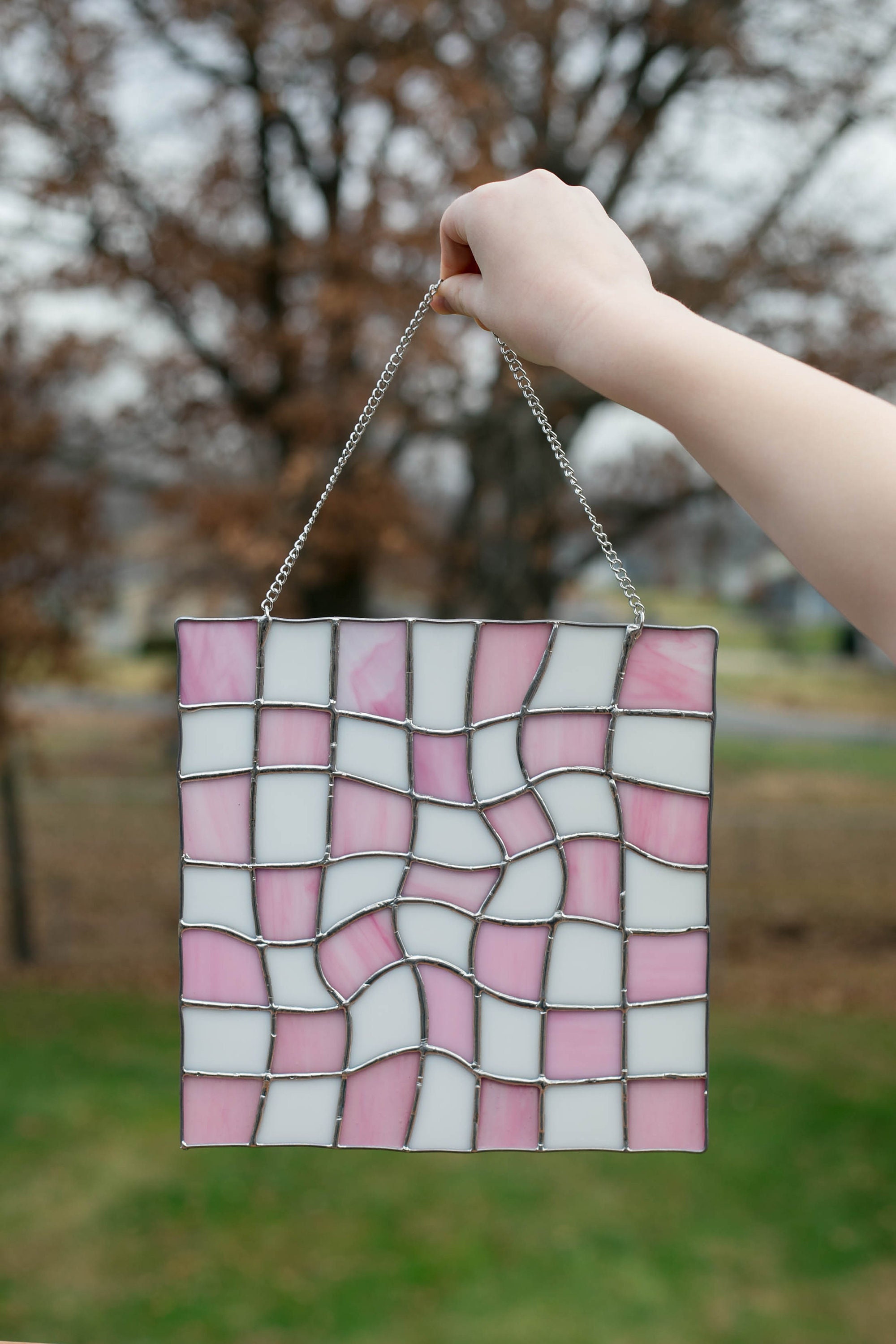 Warped Checkers Stained Glass Pattern // DIGITAL DOWNLOAD - Etsy
