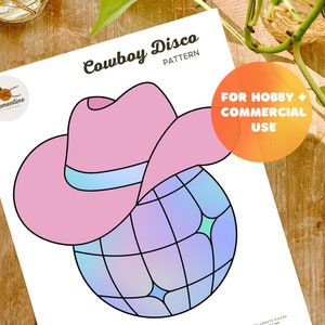 Stained Glass Pattern // DIGITAL DOWNLOAD - Cowboy Disco Ball Groovy - Etsy