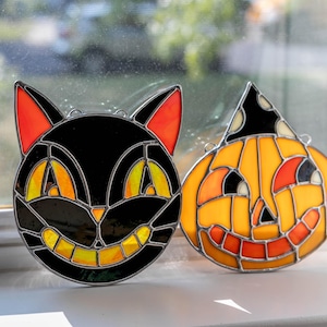 Vintage Halloween Stained Glass Pattern Bundle // DIGITAL DOWNLOAD - Etsy