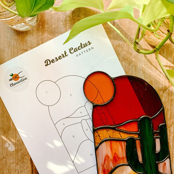 Stained Glass Cactus Windows - Etsy