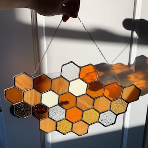 Stained Glass Pattern // DIGITAL DOWNLOAD - Honeycomb Bundle Bee - Etsy