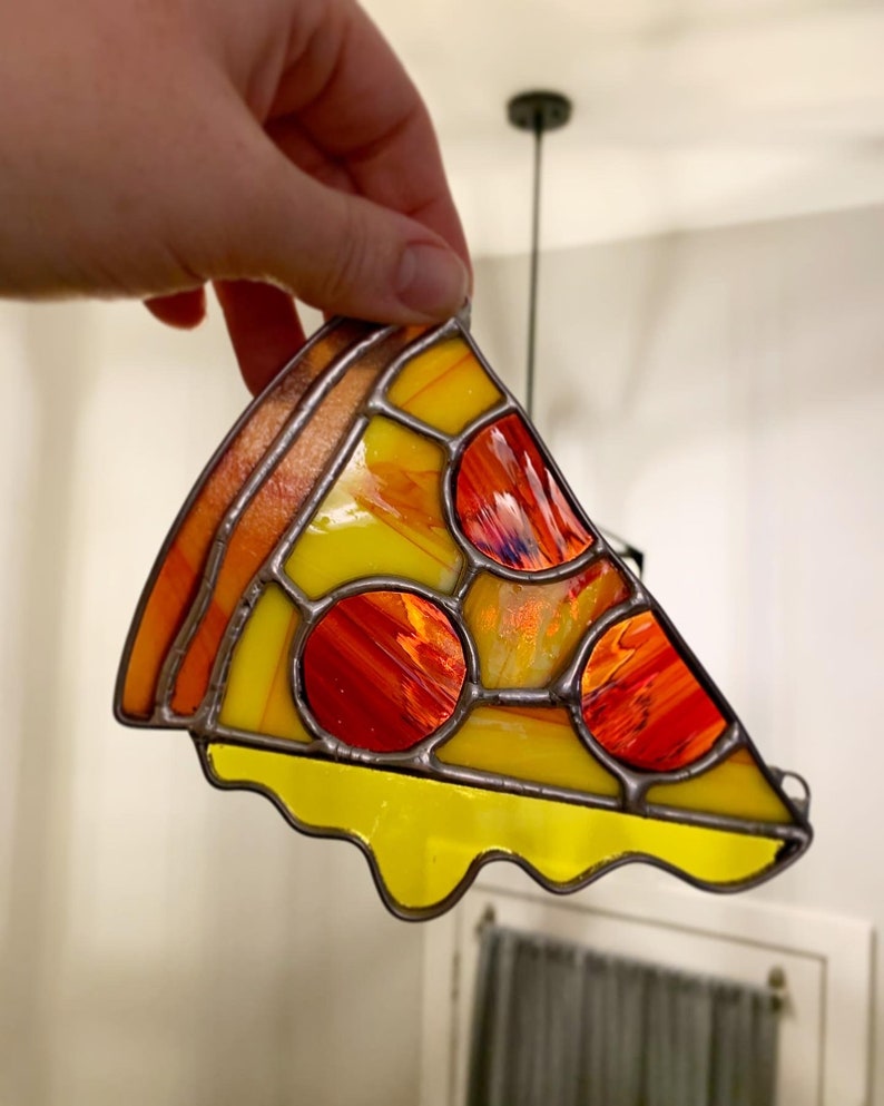 Pizza Slice Stained Glass Pattern // DIGITAL DOWNLOAD - Etsy