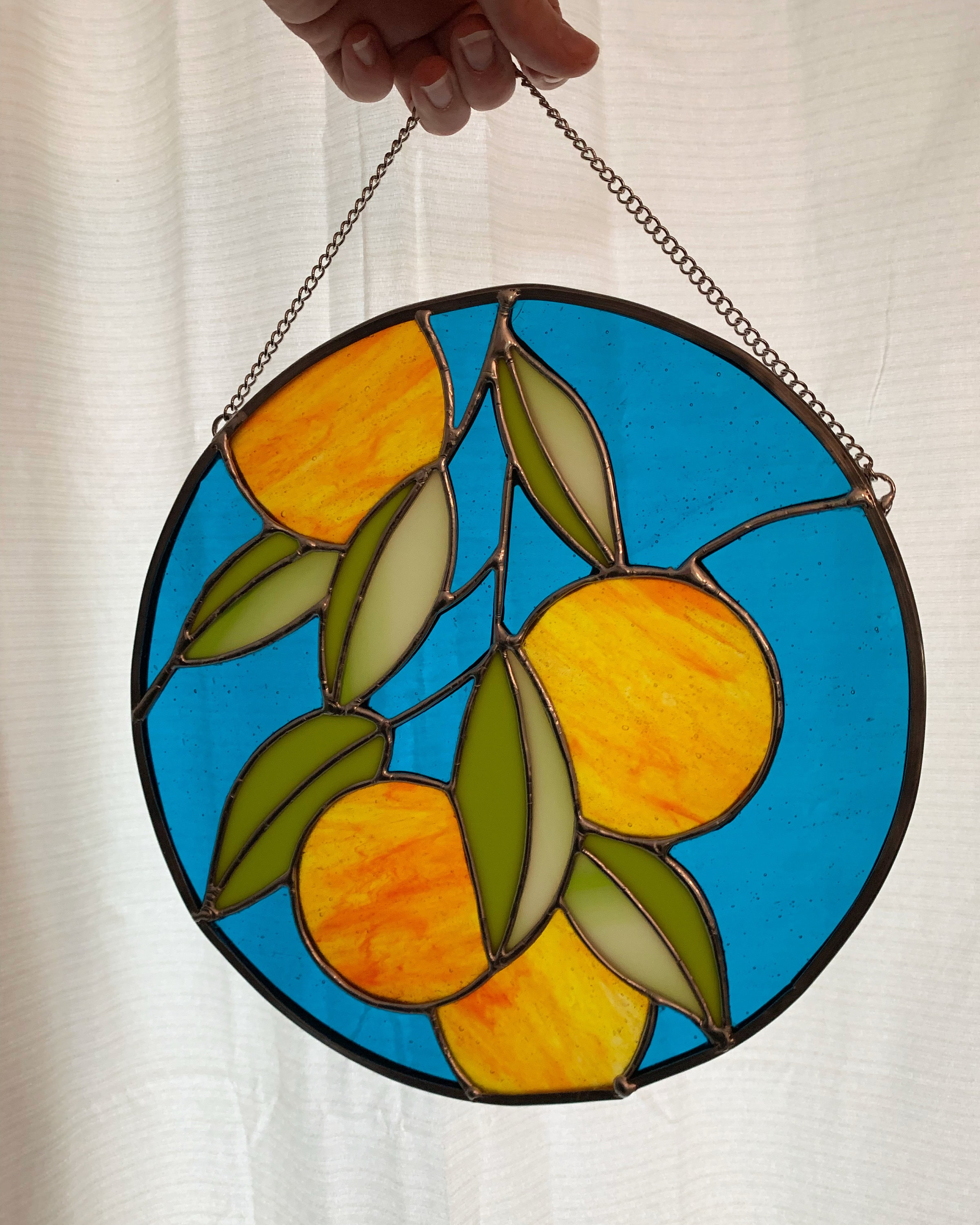 Orange Branches Stained Glass Pattern // Digital Download - Etsy