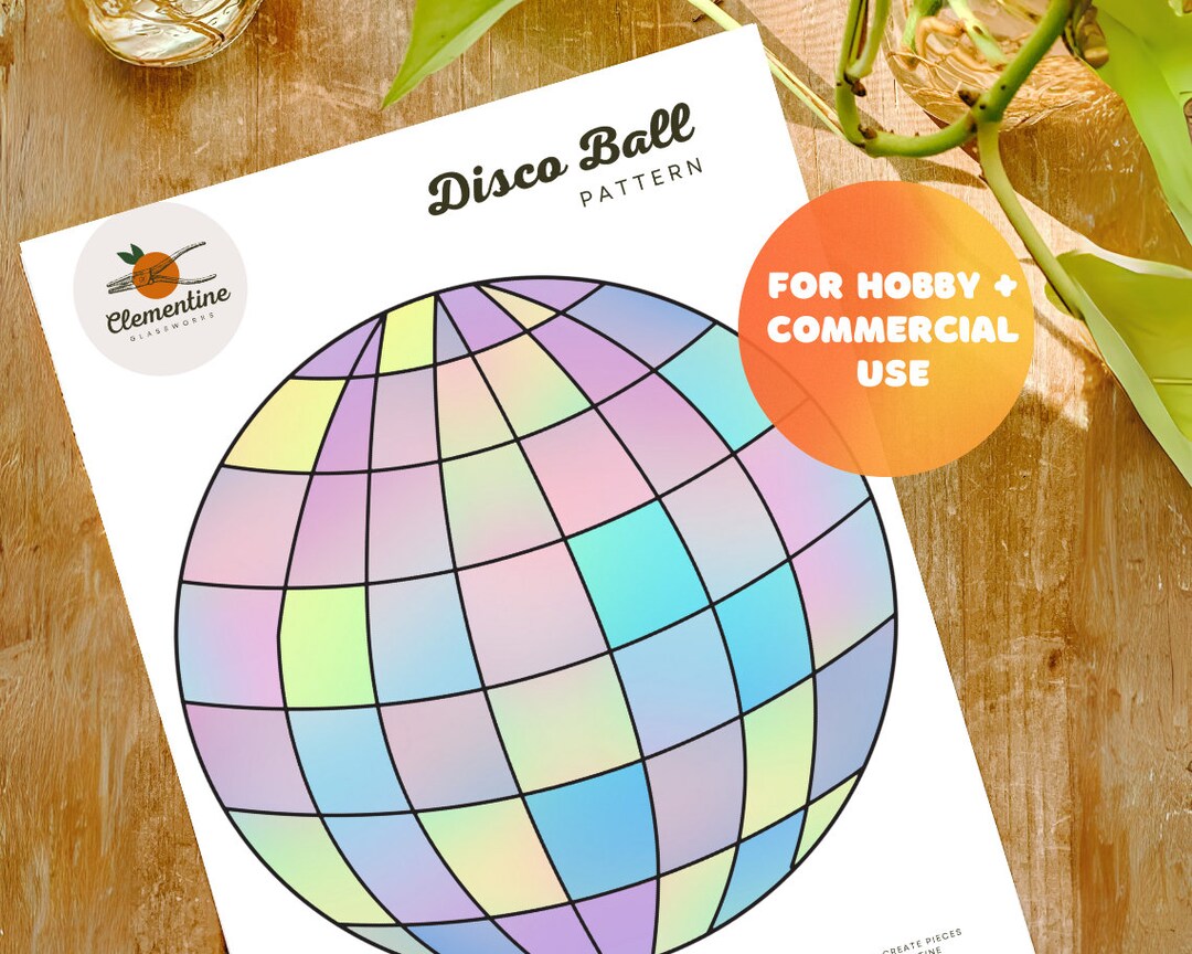Stained Glass Pattern // DIGITAL DOWNLOAD - Disco Ball - Etsy