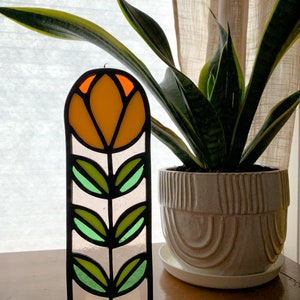Stained Glass Pattern // DIGITAL DOWNLOAD - Tulip Flower - Etsy