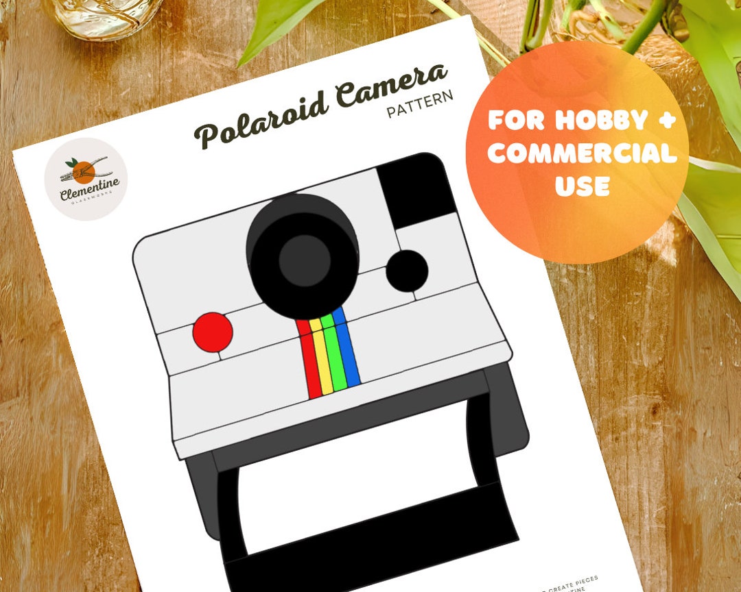 Stained Glass Pattern // DIGITAL DOWNLOAD Polaroid Camera Instant Film ...